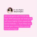 The Connection Between AMH, PCOS, and Infertility - Dr. Jolene Brighten