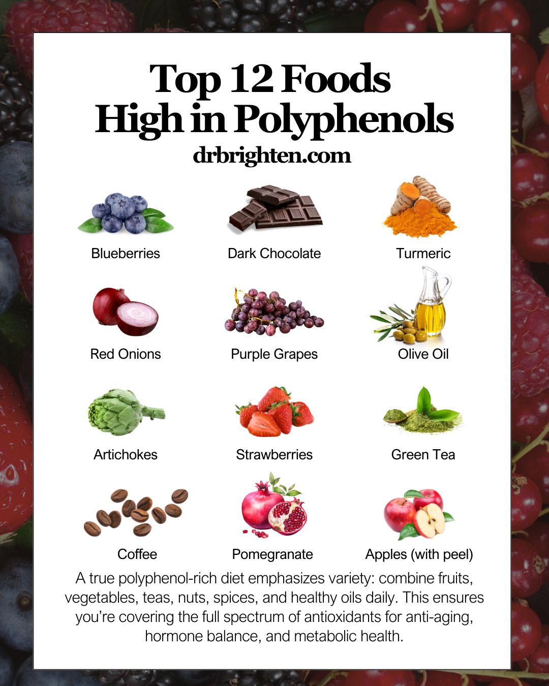 Foods High in Polyphenols: Health Benefits and Best Sources